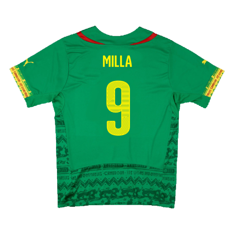 Cameroon 2014-15 Home Shirt (Mint) (Milla 9) – Classic Football Kit