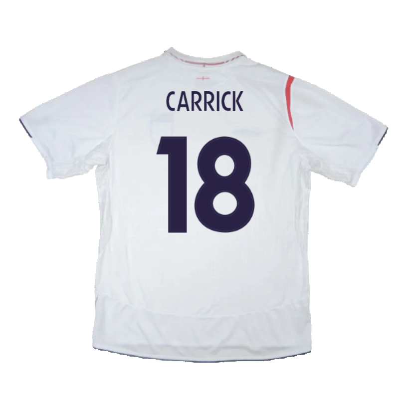 England 2005-2007 Home Shirt (XL) (Excellent) (CARRICK 18) – Classic Football Kit