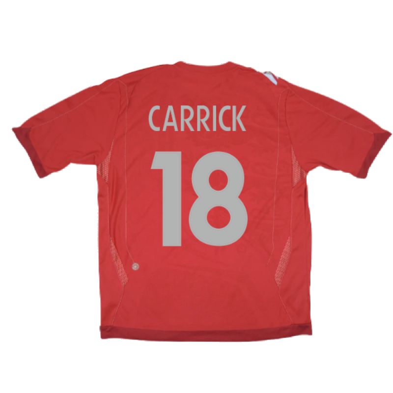 England 2006-08 Away Shirt (M) (Excellent) (CARRICK 18) – Classic Football Kit
