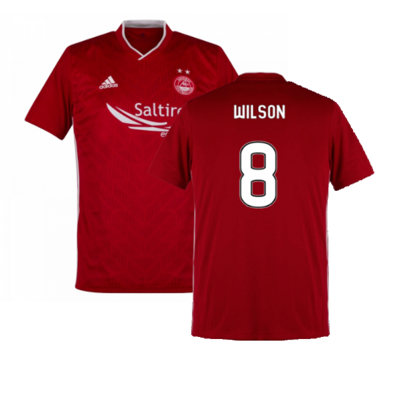 Aberdeen 2019-20 Home Shirt ((Mint) L) (Wilson 8) – Classic Football Kit