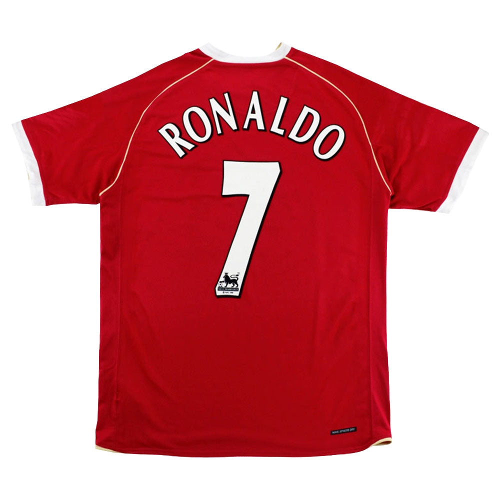 Manchester United 2006-07 Home Shirt (Ronaldo #7) ((Very Good) XL ...
