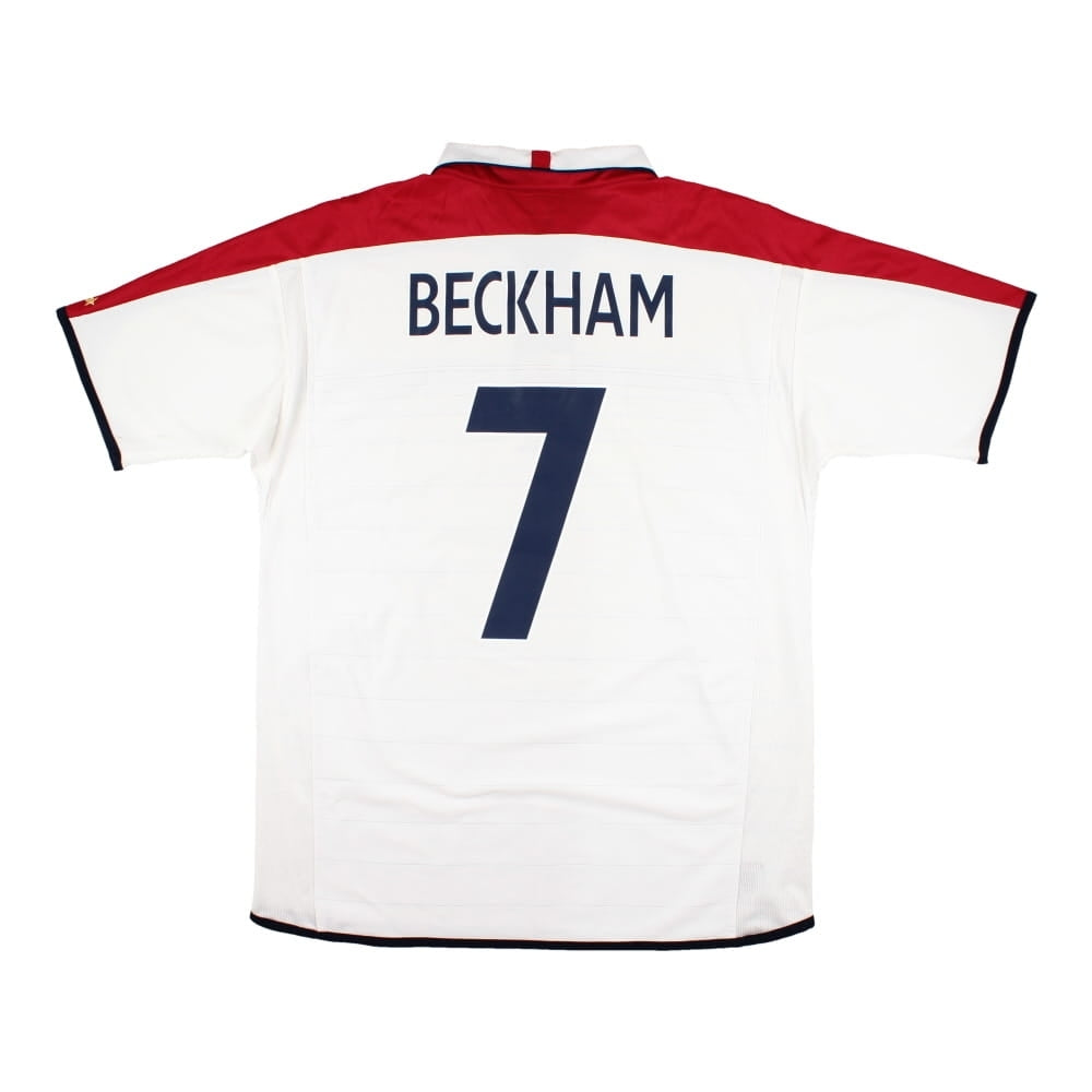 England 2003-05 Home Shirt (Beckham #7) ( ((Very Good) L) – Classic ...