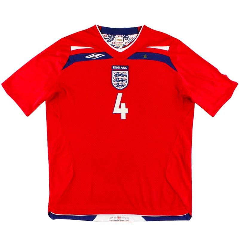 England 2008 Away Shirt (Gerrard #4) ((Excellent) XL) – Classic ...