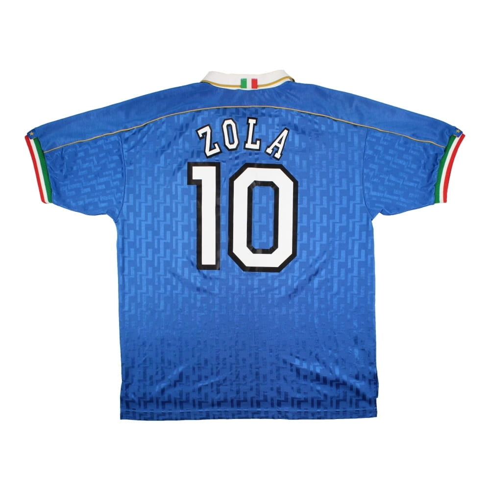 Italy 1996-97 Home Shirt (Zola #10) ((Fair) XL) – Classic Football Kit