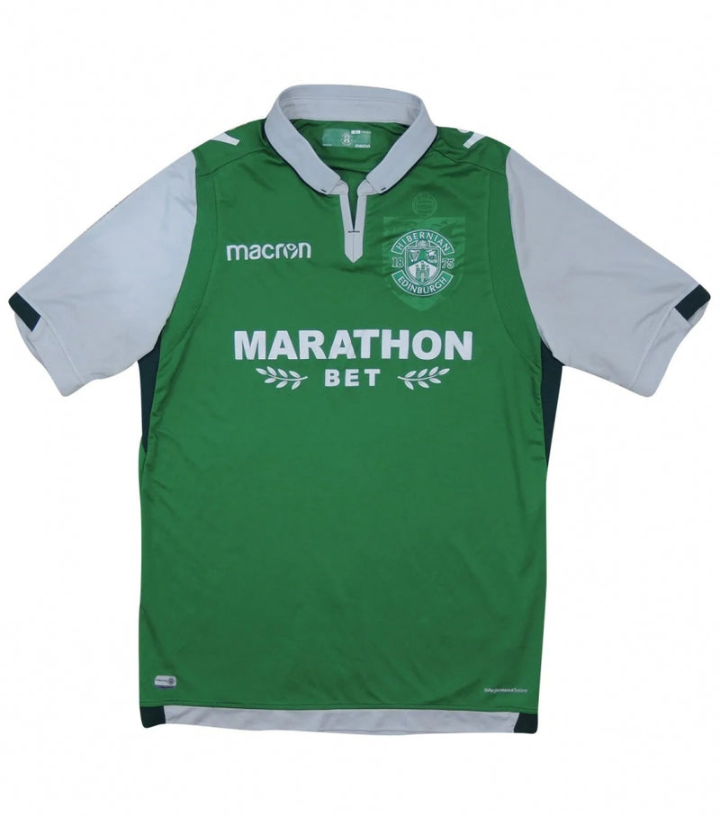 2017-18 Hibernian Home Shirt (XL) (Excellent) – Classic Football Kit