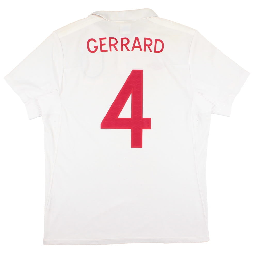 England 2010-12 Home Shirt (Gerrard #4) (L) (Excellent) – Classic ...