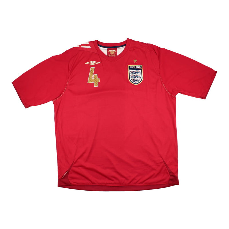 England 2006-07 Away Shirt (Gerrard #4) (Excellent) – Classic Football Kit