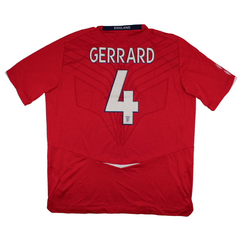 England 2008-10 Away Shirt (XXL) Gerrard #4 (Excellent) – Classic ...