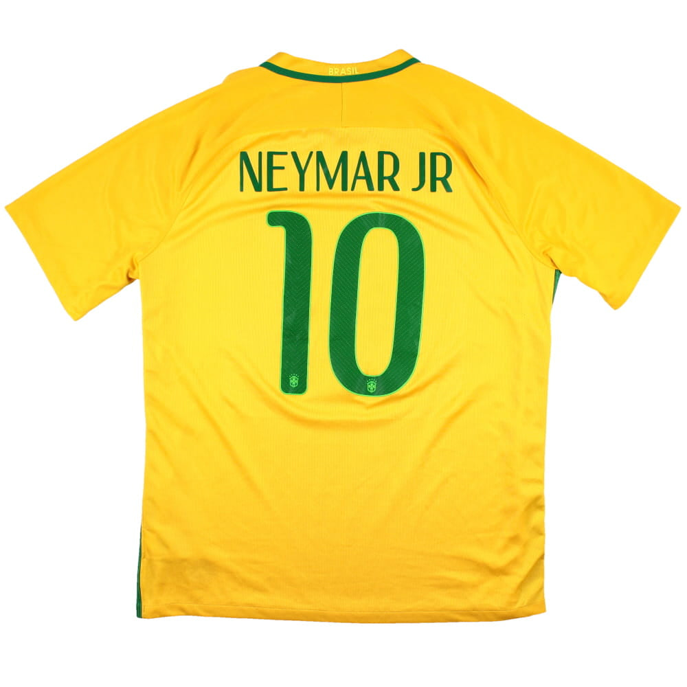 Brazil 2016-17 Home Shirt (XL) Neymar Jr #10 (Very Good) – Classic ...