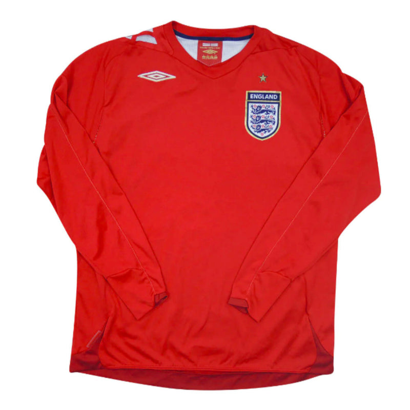England 2006-08 Long Sleeve Away Shirt (Excellent) – Classic Football Kit
