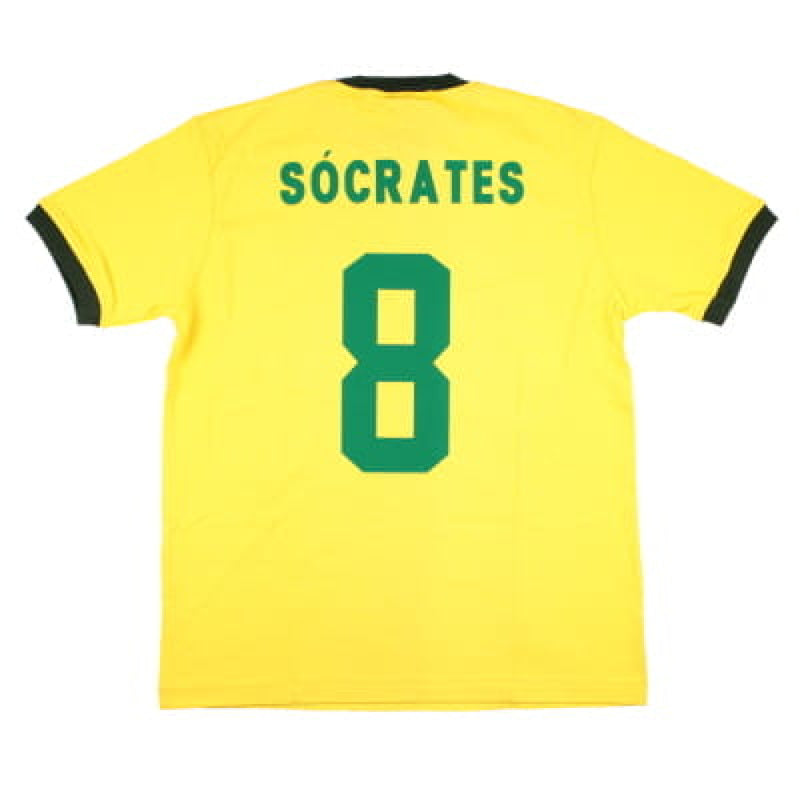 Brazil 1982 Toffs Retro Football Shirt (L) Socrates #8 (Mint) – Classic ...