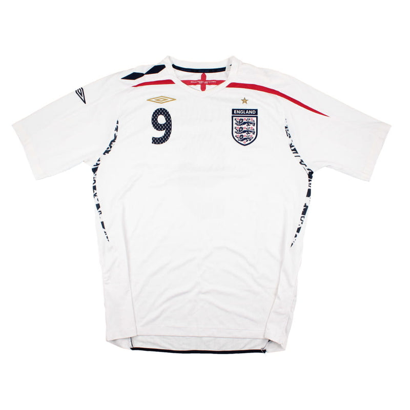 England 2007-2009 Home Shirt (XL) Rooney #9 (Good) – Classic Football Kit