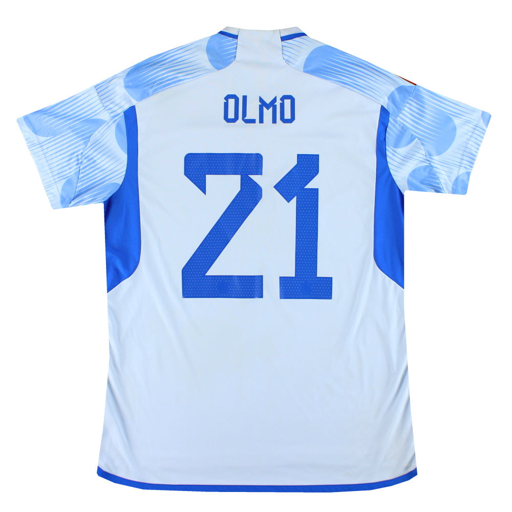 2022 Spain adidas Away Shirt Olmo #21 XL – Classic Football Kit