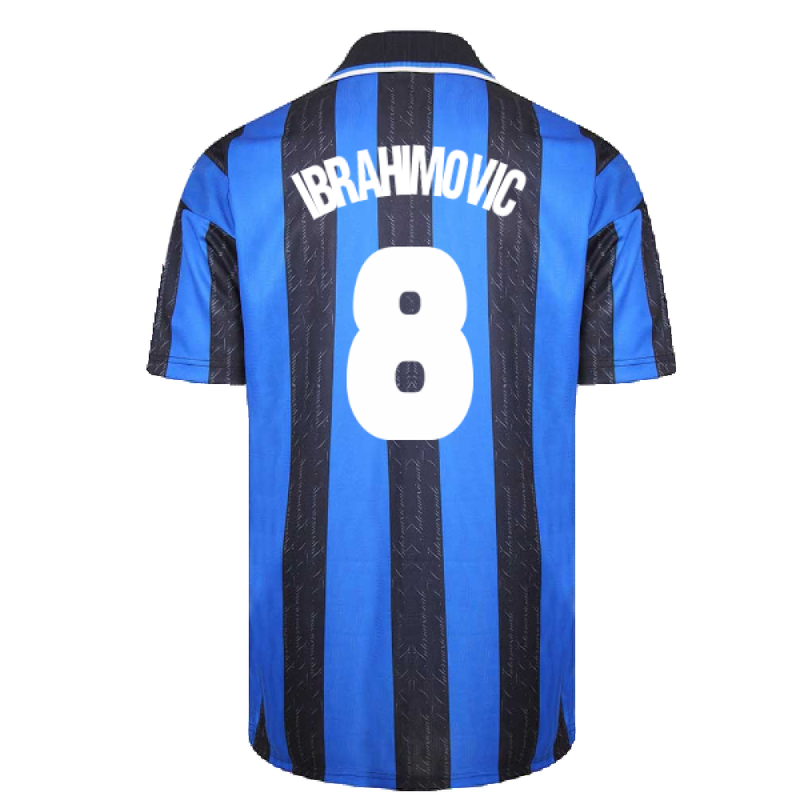 1998 Inter Milan Score Draw Home Shirt (M) (Excellent) (IBRAHIMOVIC 8 ...