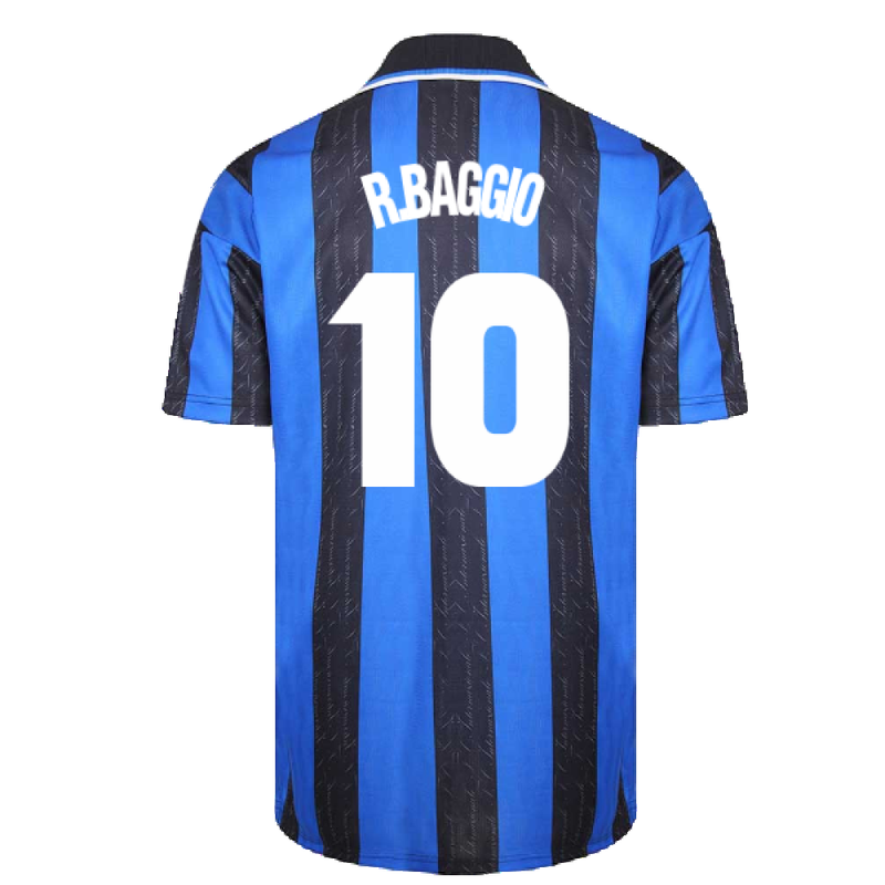 1998 Inter Milan Score Draw Home Shirt (M) (Excellent) (R.Baggio 10 ...