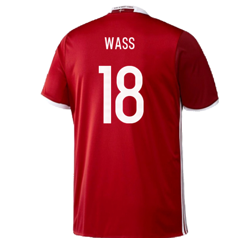Denmark 2016-17 Home Shirt (S) (Mint) (Wass 18) – Classic Football Kit
