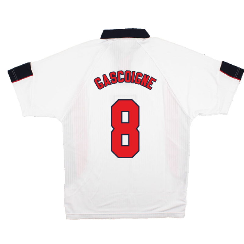 England 1997-99 Score Draw Home Shirt (M) (Very Good) (GASCOIGNE 8 ...