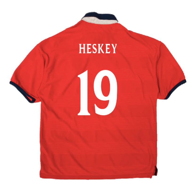England 2000-01 Away Shirt (XL) (Very Good) (Heskey 19) – Classic ...