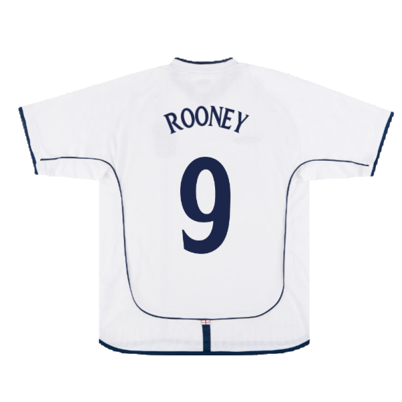 England 2001-03 Home Shirt (L) (Very Good) (ROONEY 9) – Classic ...