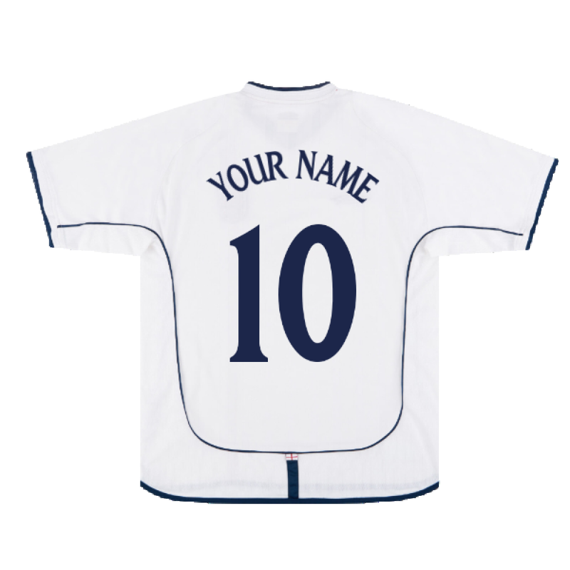 England 2001-03 Home Shirt (XL) (Good) (Your Name) – Classic Football Kit