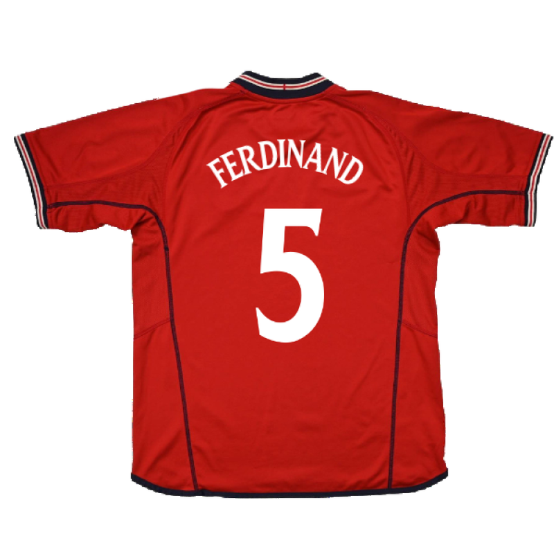 England 2002-04 Away (XL) (Excellent) (FERDINAND 5) – Classic Football Kit