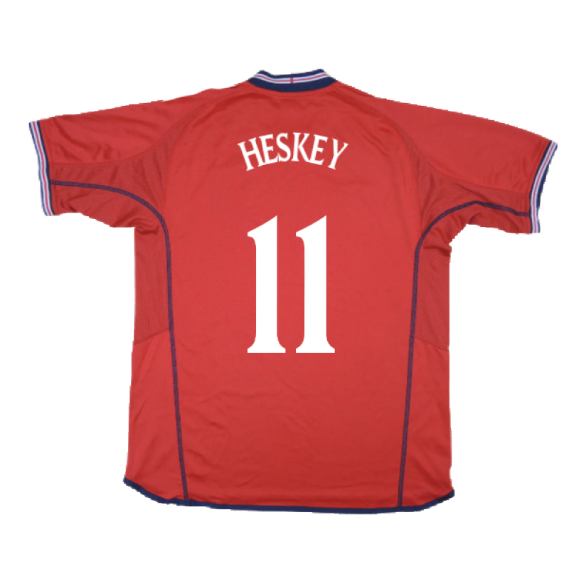 England 2002-04 Away Shirt (XXL) (Excellent) (Heskey 11) – Classic ...