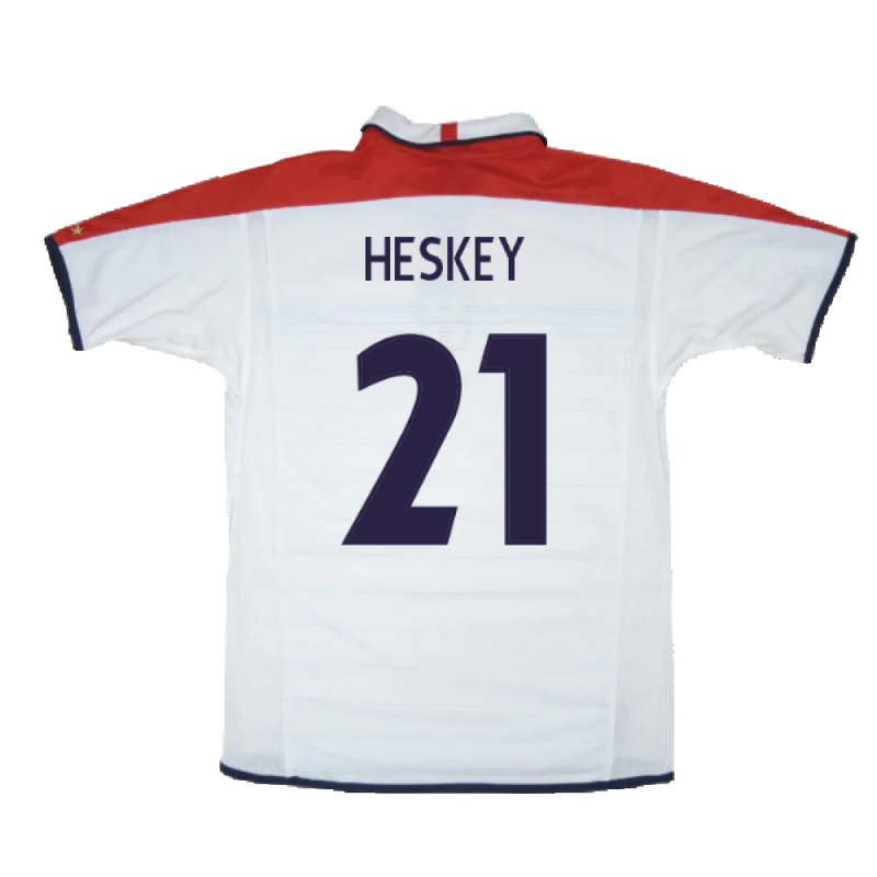 England 2003-05 Home Shirt (XL) (Very Good) (Heskey 21) – Classic ...