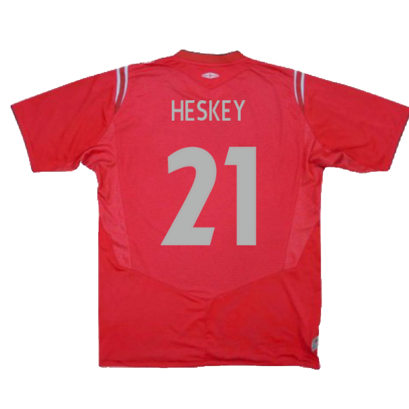 England 2004-06 Away Shirt (S) (Mint) (Heskey 21) – Classic Football Kit