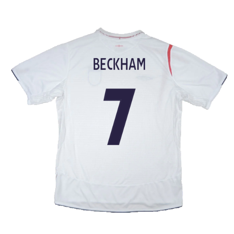 England 2005-07 Home Shirt (L) (Very Good) (BECKHAM 7) – Classic ...