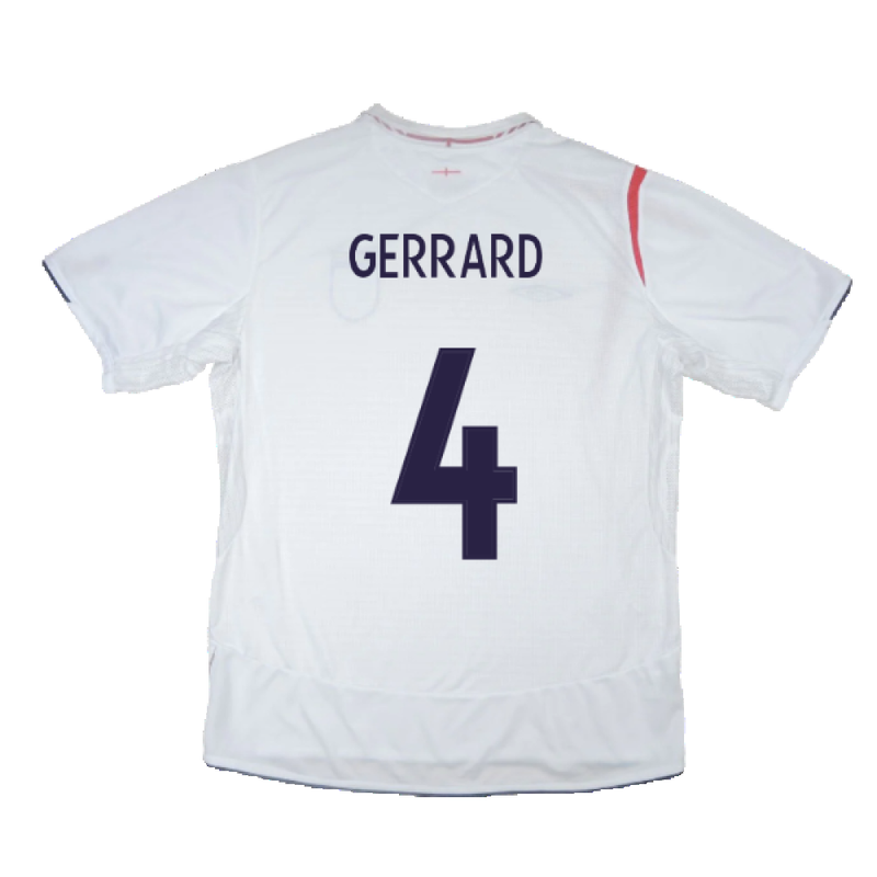 England 2006-08 Home Shirt (XL) (Excellent) (GERRARD 4) – Classic ...