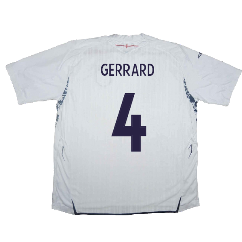 England 2007-09 Home Shirt (XL) (Very Good) (GERRARD 4) – Classic ...