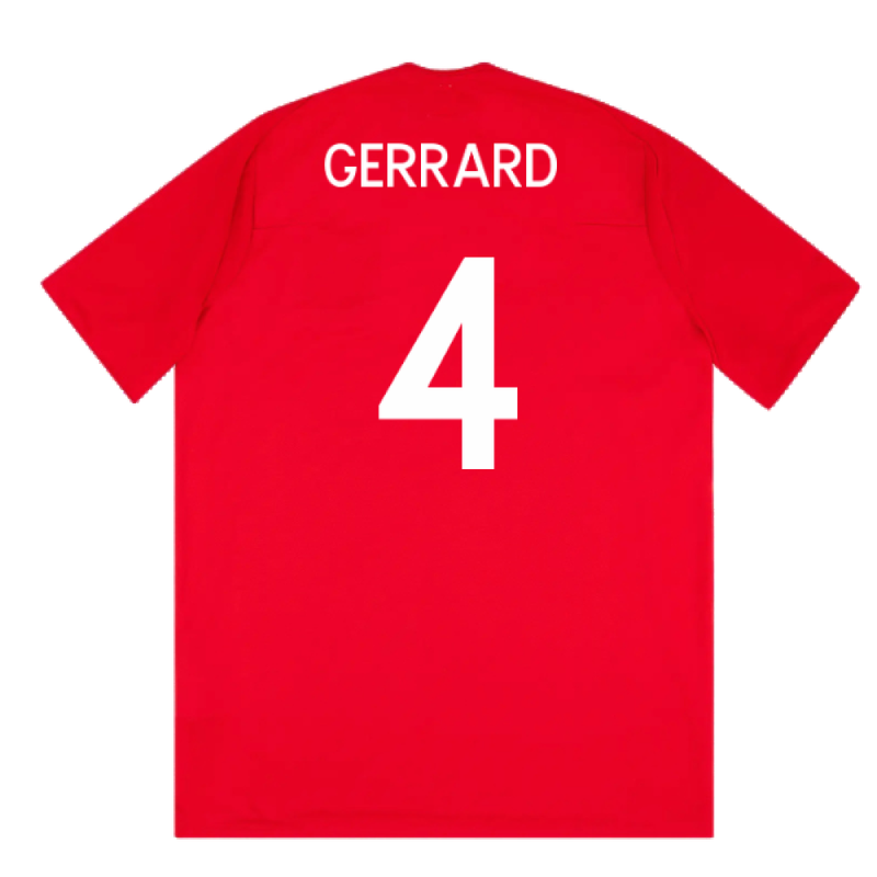 England 2010-11 Away Shirt (Very Good) (GERRARD 4) – Classic Football Kit
