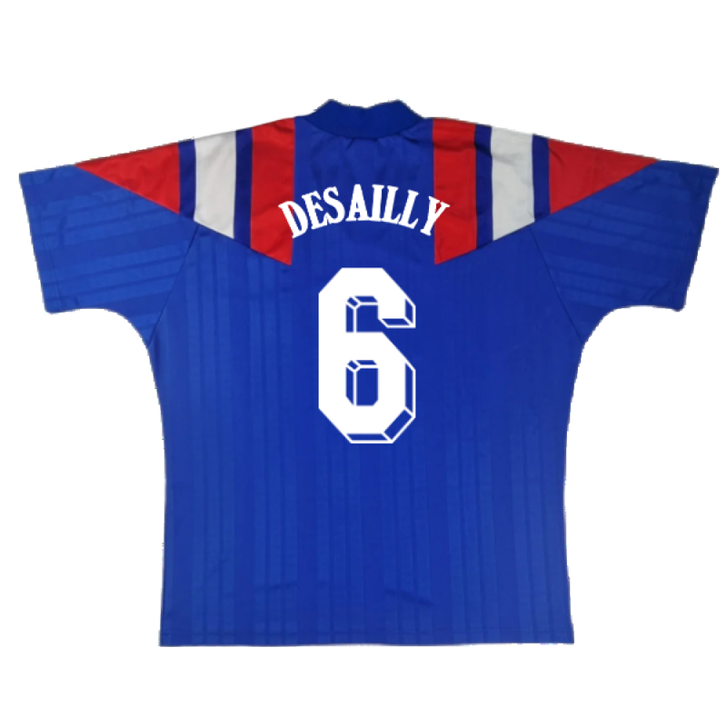 France 1992-94 Home Shirt (S) (Excellent) (DESAILLY 6) – Classic ...