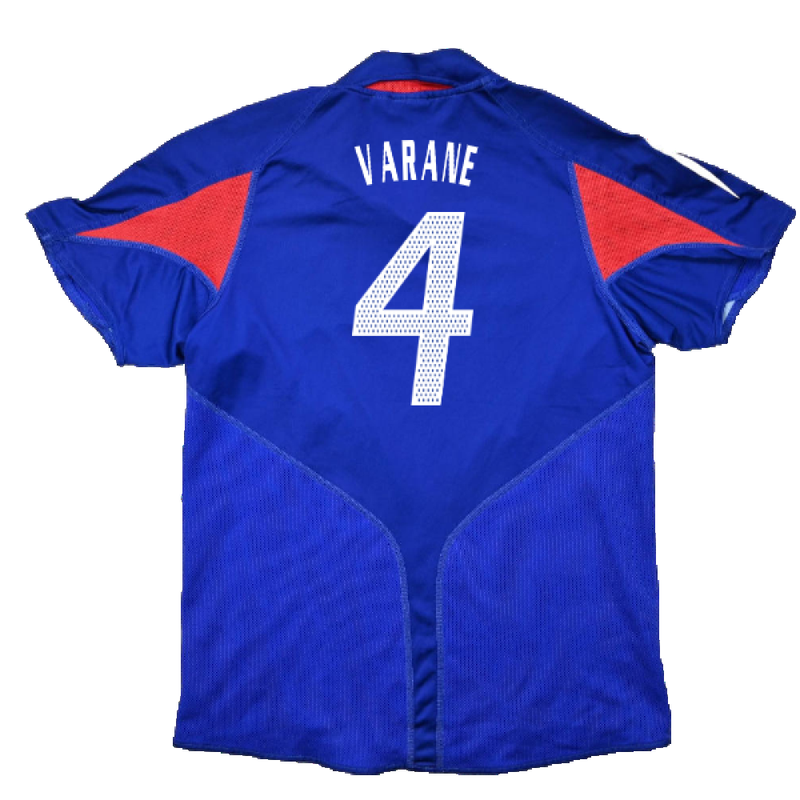 France 2004-06 Home Shirt (S) (Very Good) (VARANE 4) – Classic Football Kit