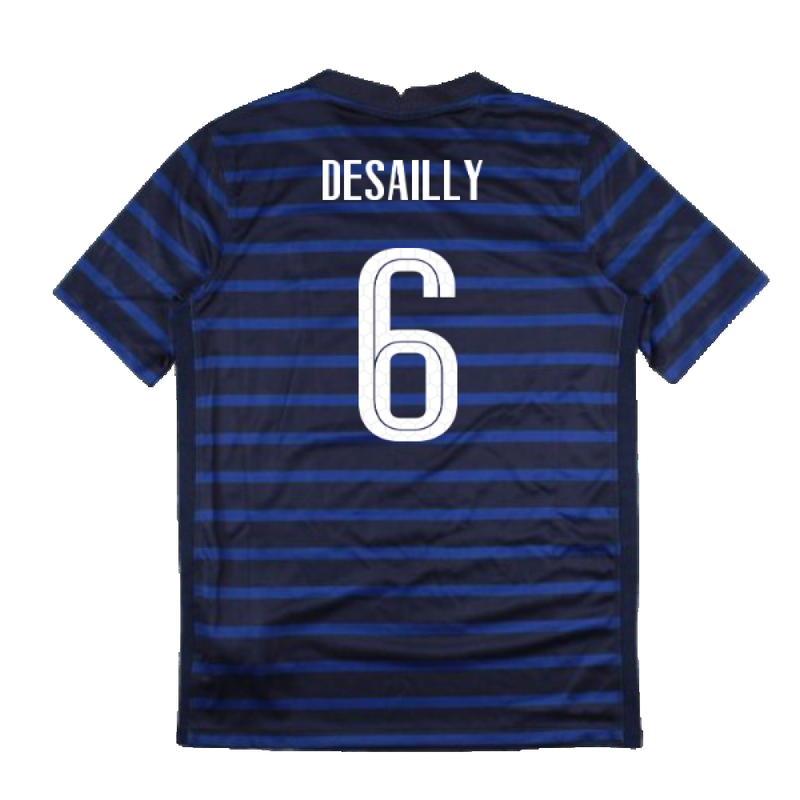 France 2020-21 Home Shirt (Mint) (Desailly 6) – Classic Football Kit