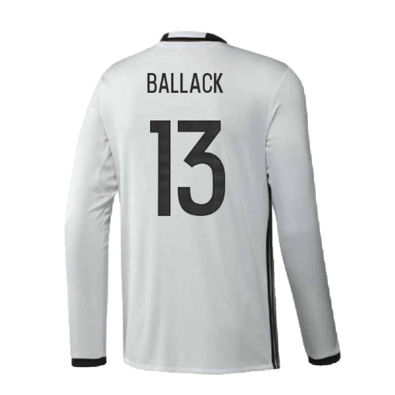 Germany 2016-17 Long Sleeve Home Shirt (Very Good) (Ballack 13 ...