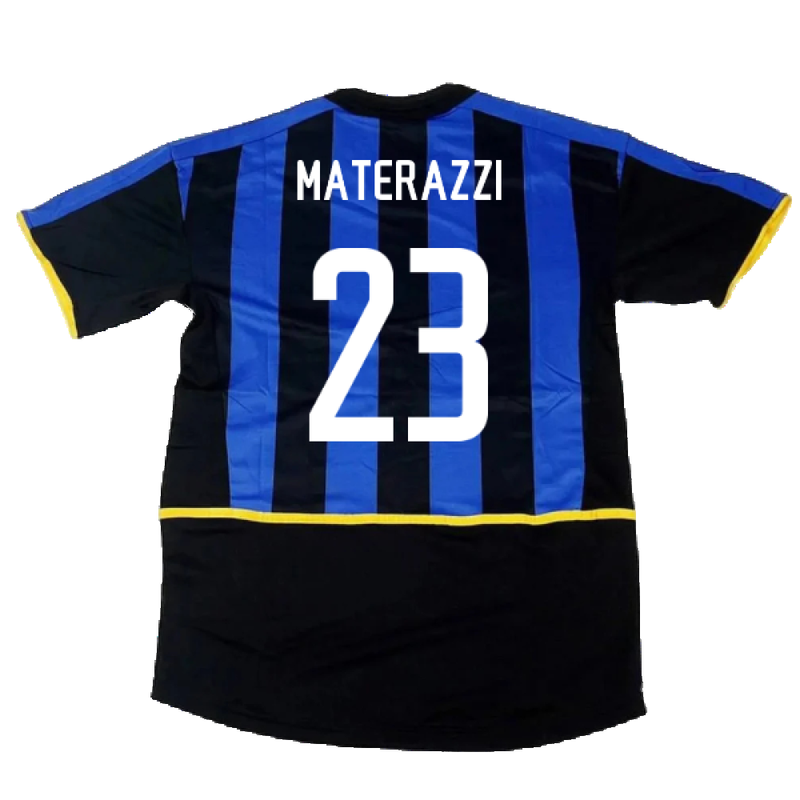Inter Milan 2002-03 Home Shirt (Very Good) (Materazzi 23) – Classic ...