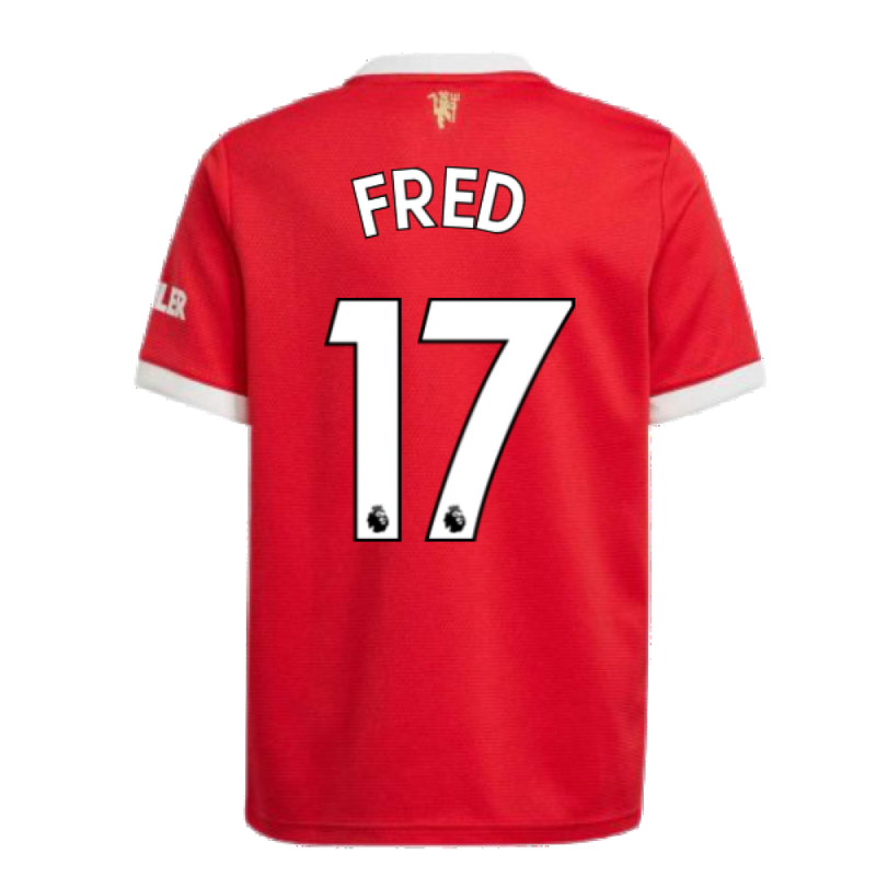 Man Utd 2021-2022 Home Shirt (Kids) (FRED 17) – Classic Football Kit