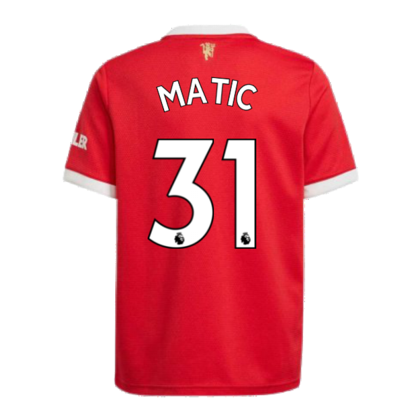 Man Utd 2021-2022 Home Shirt (Kids) (MATIC 31) – Classic Football Kit