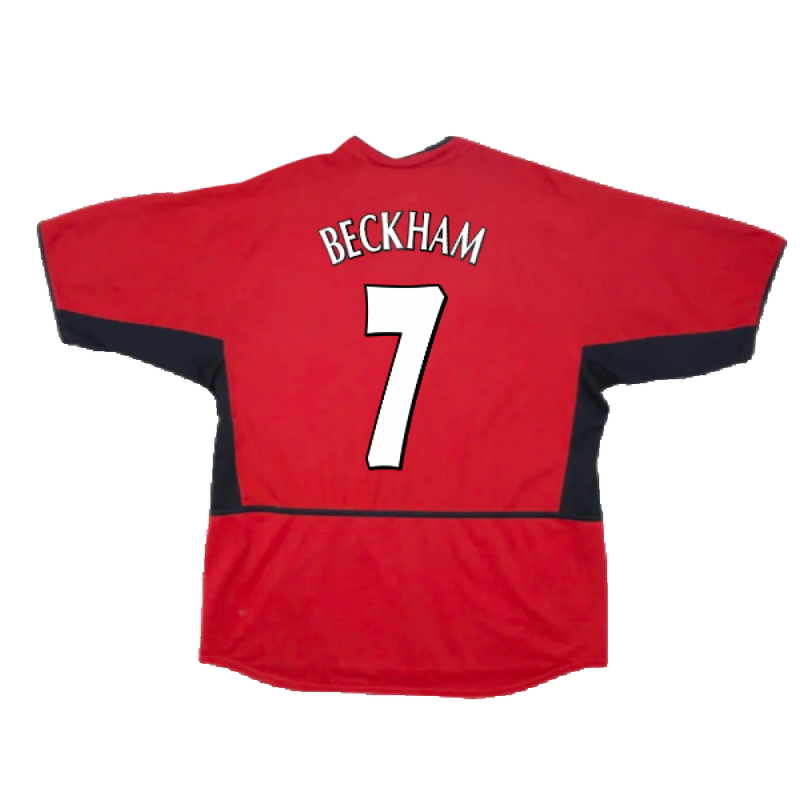 Manchester United 2002-04 Home Shirt (XXL) (Fair) (Beckham 7) – Classic ...