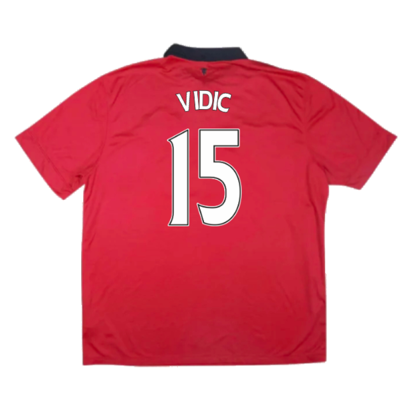 Manchester United 2013-14 Home (XL) (Excellent) (Vidic 15) – Classic ...
