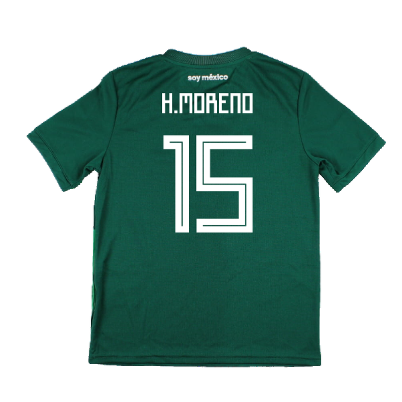 Mexico 2018-19 Home Shirt (Mint) (H.Moreno 15) – Classic Football Kit