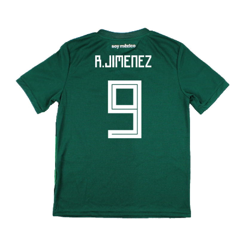 Mexico 2018-19 Home Shirt (Mint) (R.Jimenez 9) – Classic Football Kit