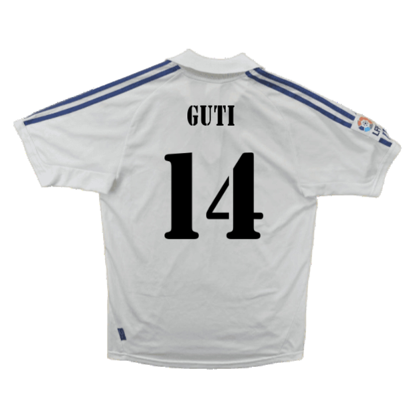 Real Madrid 2001-02 Home Shirt (Very Good) (Guti 14) – Classic Football Kit