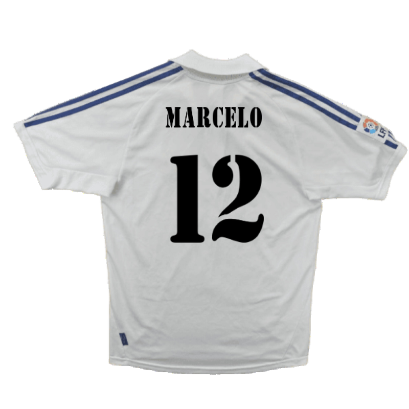 Real Madrid 2001-02 Home Shirt (Very Good) (Marcelo 12) – Classic ...