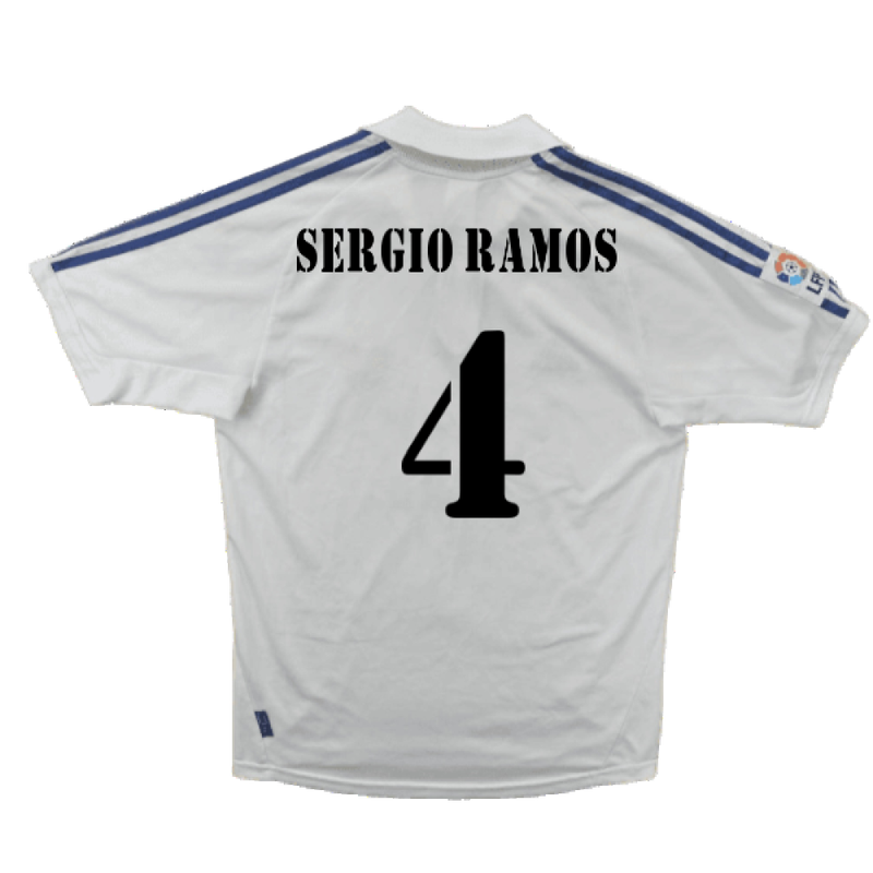 Real Madrid 2001-02 Home Shirt (Very Good) (Sergio Ramos 4) – Classic ...
