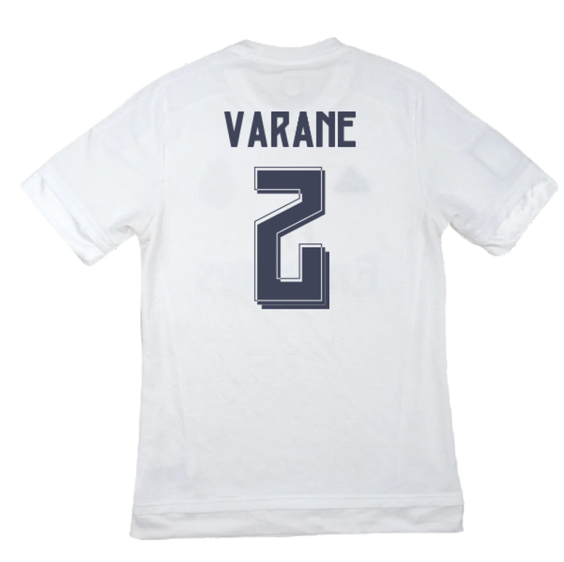 Real Madrid 2015-16 Home Shirt (M) (Varane 2) (Good) – Classic Football Kit