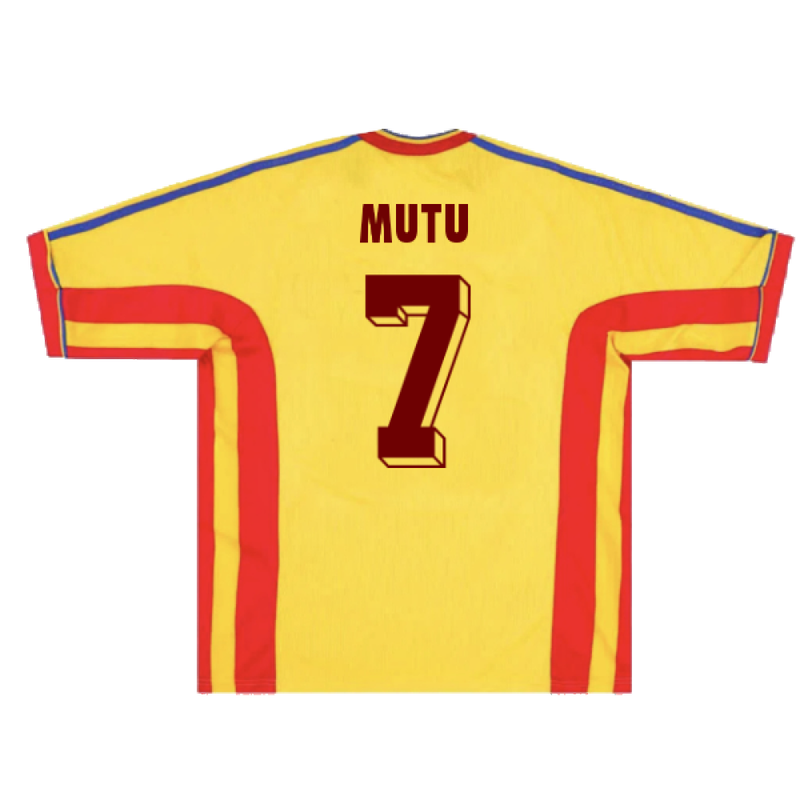 Romania 1998-2000 Home (Excellent) (Mutu 7) – Classic Football Kit