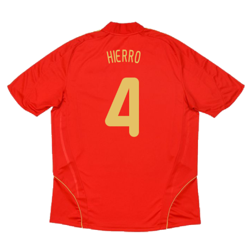 Spain 2008-2009 Home Shirt (M) (Excellent) (Hierro 4) – Classic ...