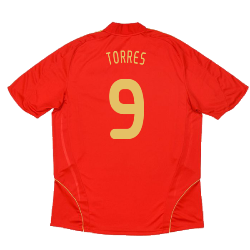 Spain 2008-2009 Home Shirt (Excellent) (Torres 9) – Classic Football Kit
